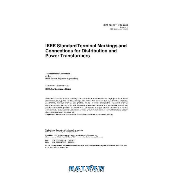 دانلود کتاب Ieee Std c57.12.70-2000 (Ieee Standard Terminal Markings ...
